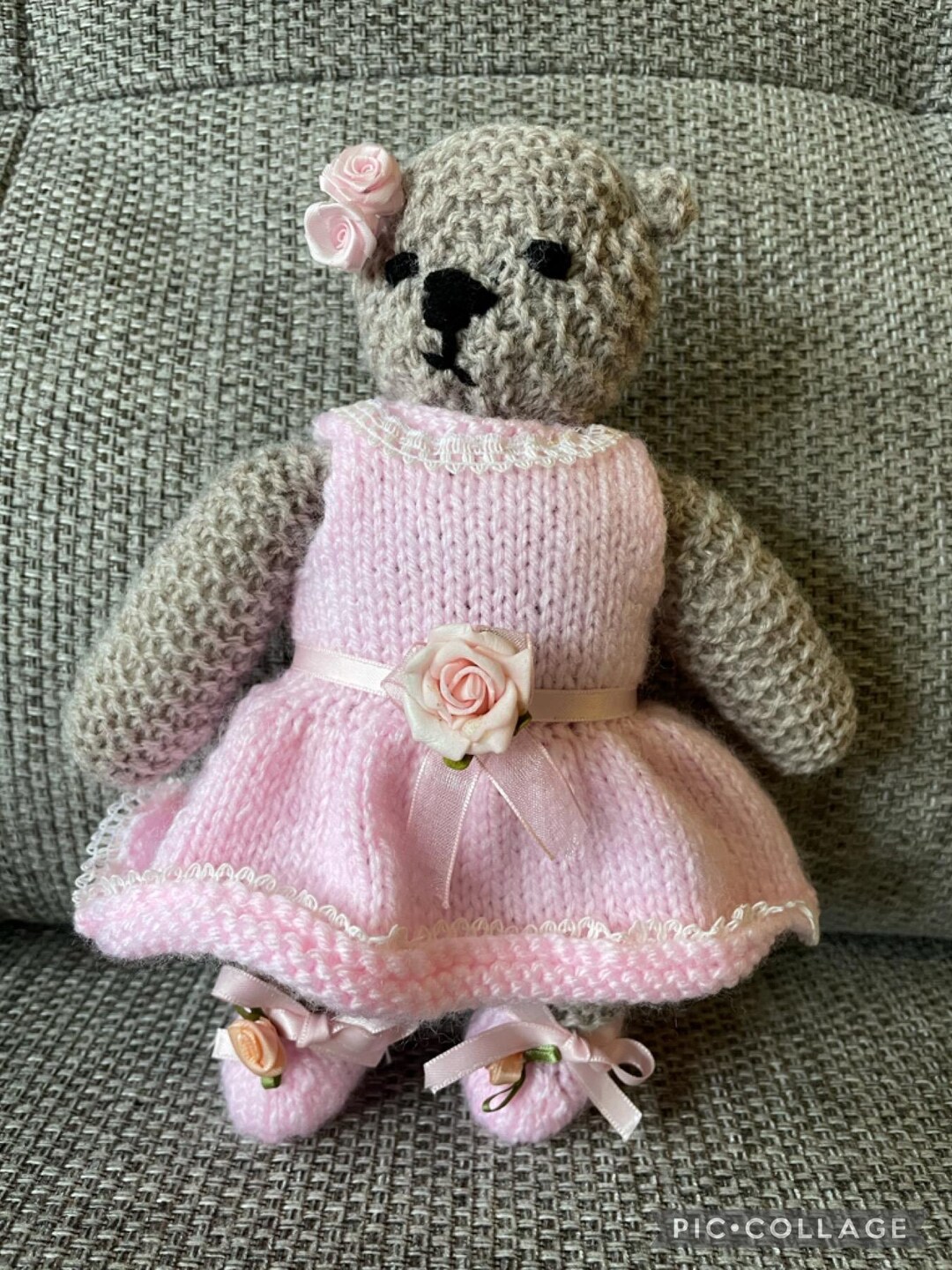 Knitted Bear Abi Ballet. Val Pierce Pattern - Etsy