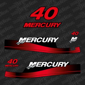 Mercury 40 1999-2006 OW Outboard Decal Sticker Set - Etsy