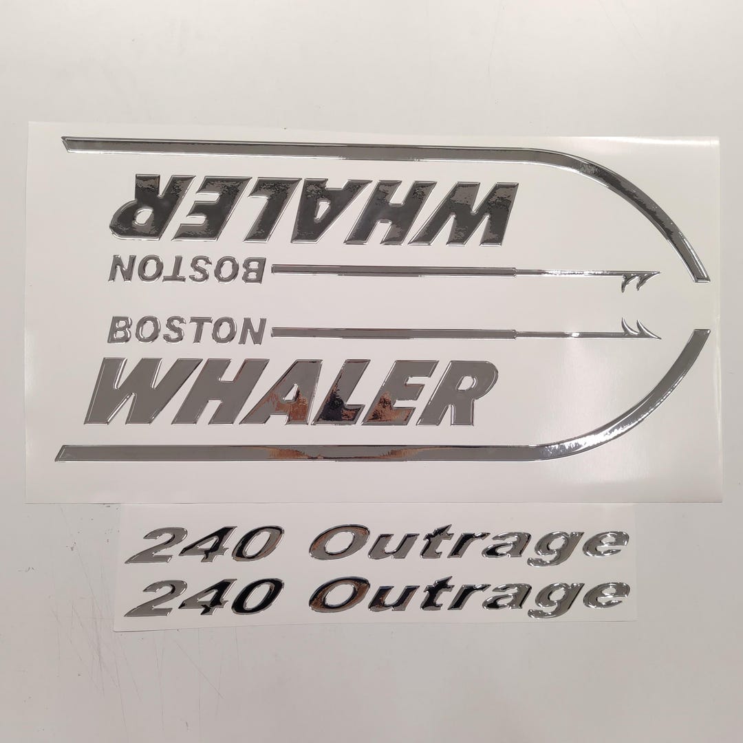 Boston Whaler 3D Aftermarket Replacement Decals Domed 2pcs / Sticker ...