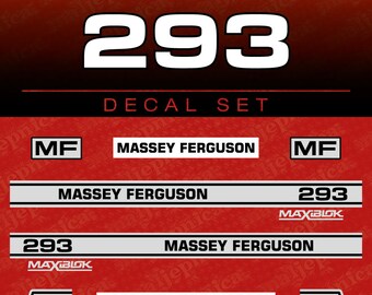 Massey Ferguson 285 Aftermarket Replacement Tractor Decal sticker Set ...