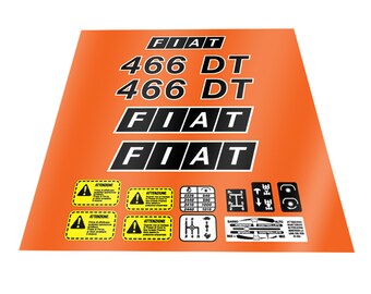 Fiat 640 Aftermarket Replacement Tractor Decal Sticker Set | Etsy