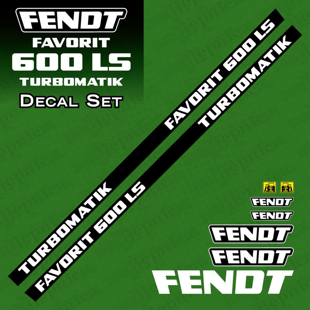 Fendt Favorit 600 LS Turbomatik Aftermarket Replacement Tractor Decal ...