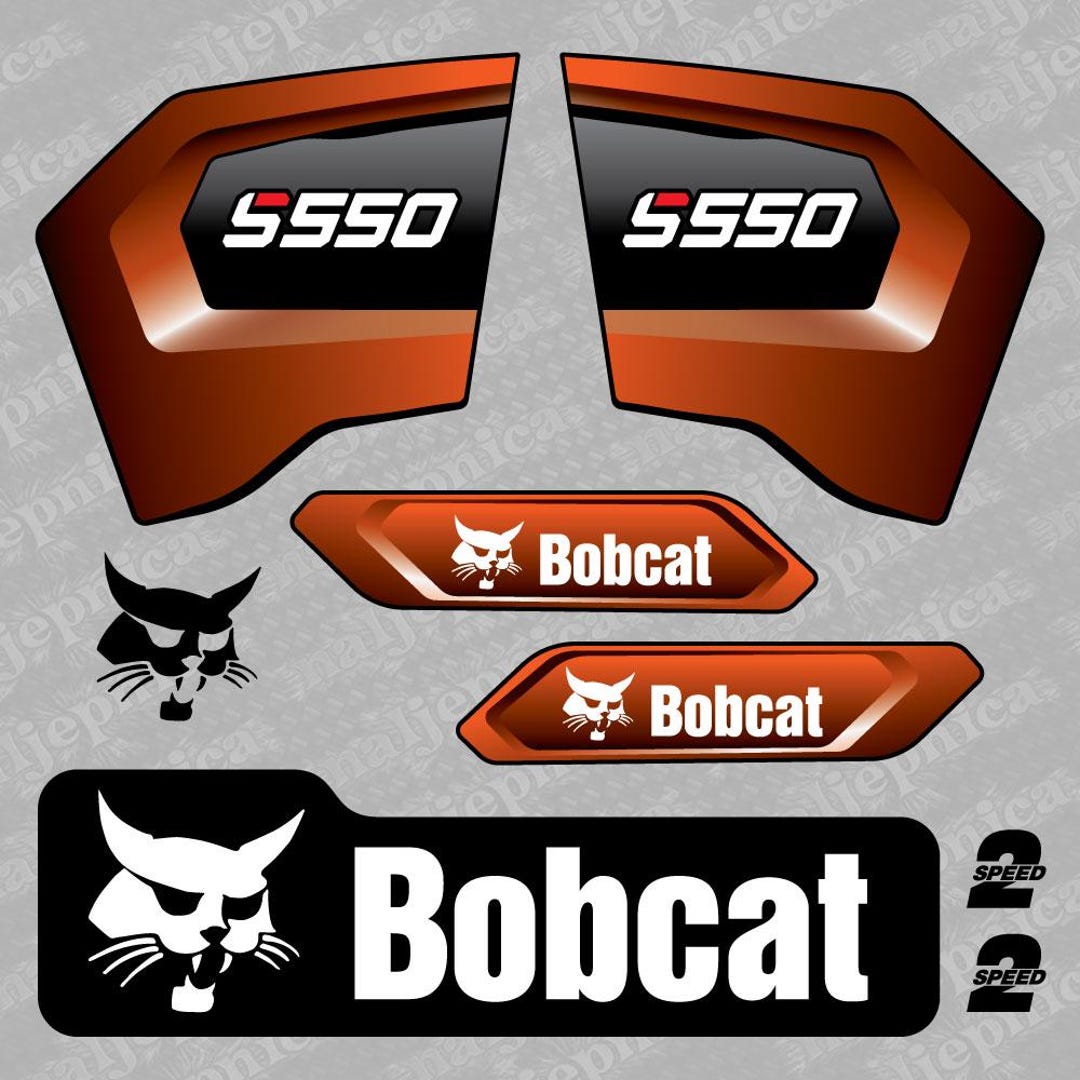 Aftermarket Decals for Bobcat S550 Compact Track Loader / Aufkleber ...