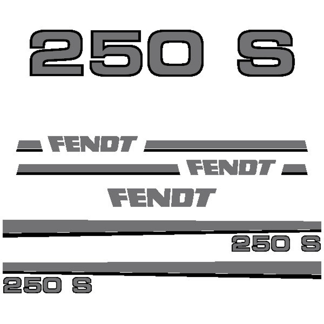 Fendt 250 S Aftermarket Replacement Tractor Decal Sticker Set - Etsy