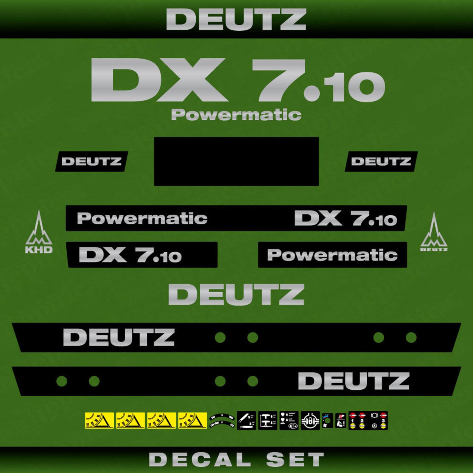 Deutz DX 7.10 Powermatic Aftermarket Replacement Tractor Decal - Etsy
