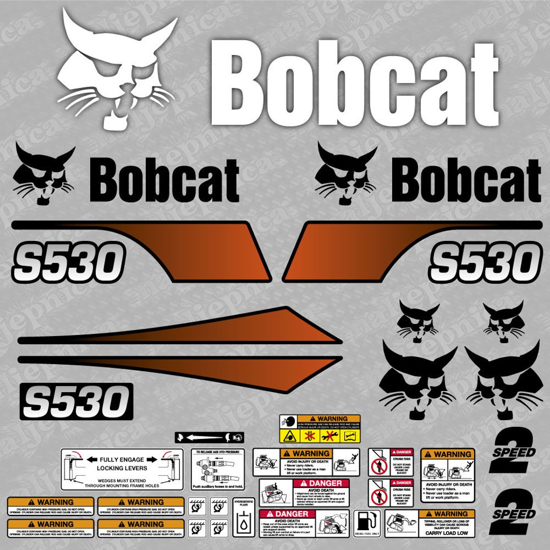 Bobcat S530 Loader Aftermarket Decal / Aufkleber / Adesivo / Sticker ...