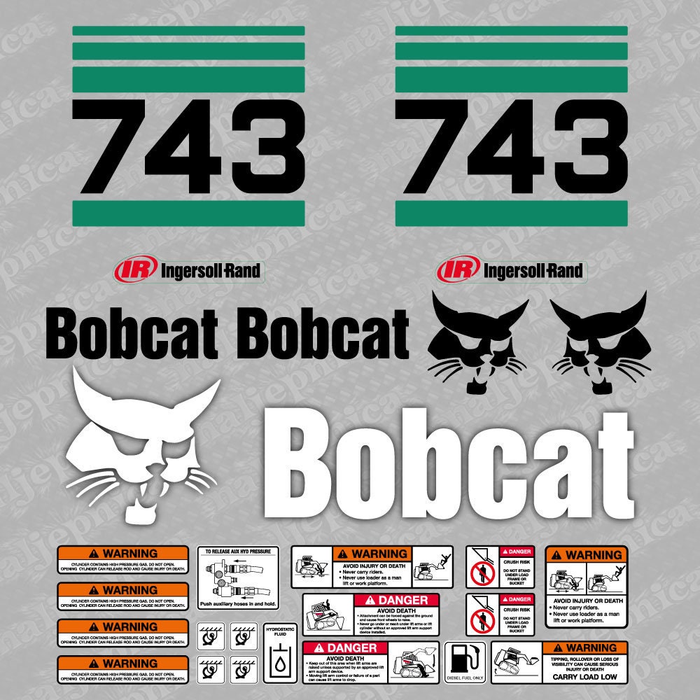 Bobcat 743 Loader Aftermarket Decal / Aufkleber / Adesivo / Sticker ...