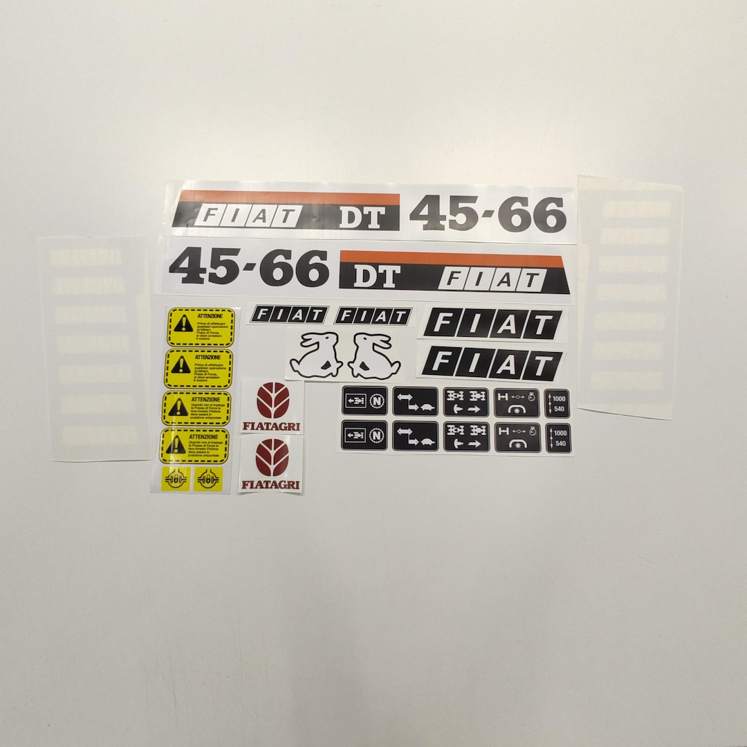 Fiat Fiatagri 45-66 DT Aftermarket Replacement Tractor Decal Sticker ...
