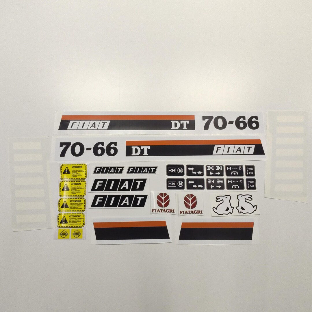 Fiat Fiatagri 70-66 DT Aftermarket Replacement Tractor Decal Sticker ...