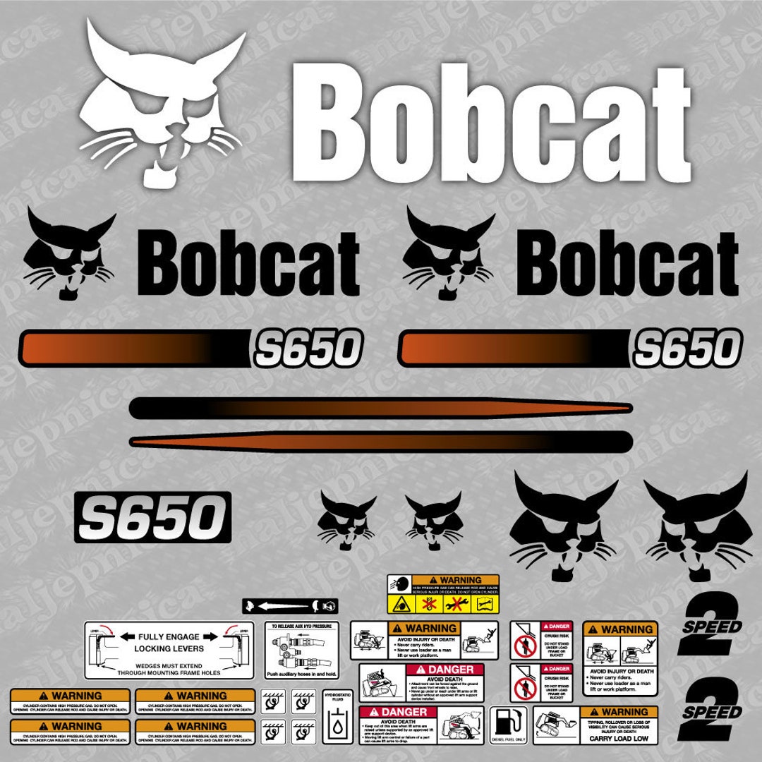 Bobcat S650 (R) Loader Aftermarket Decal / Aufkleber / Adesivo ...