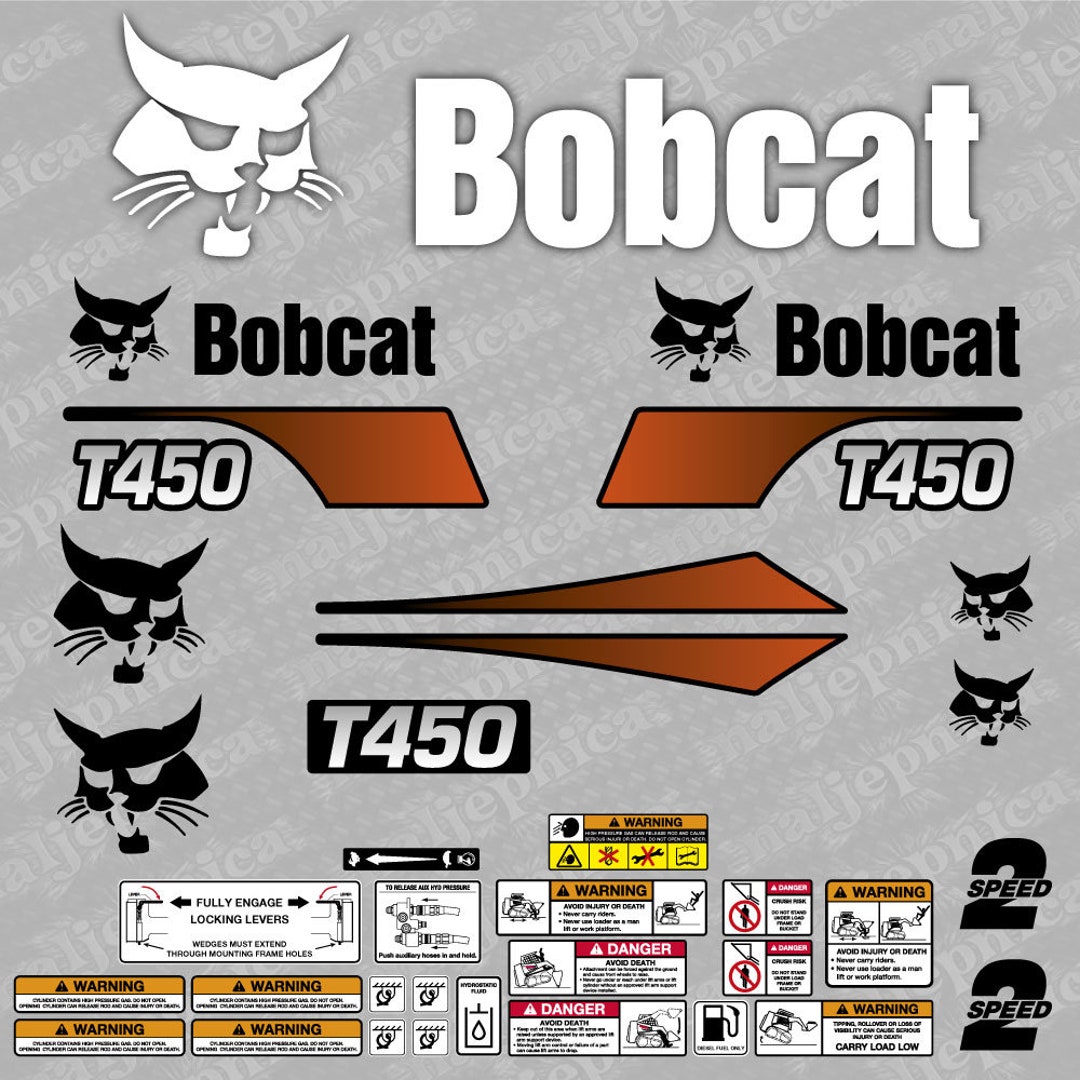 Bobcat T450 Loader Aftermarket Decal / Aufkleber / Adesivo / Sticker ...