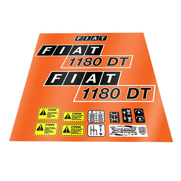 Fiat Tractor Stickers - Etsy