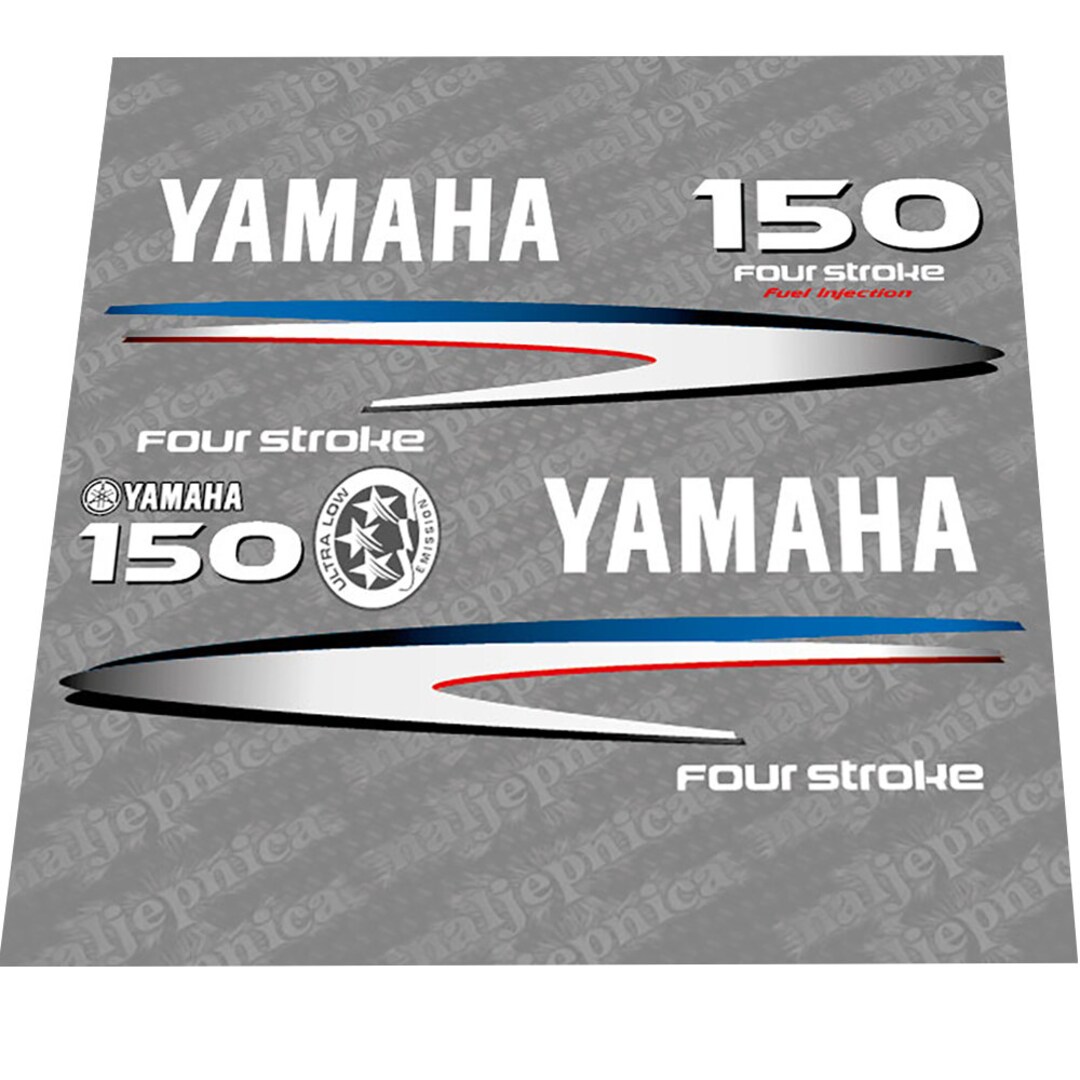 Yamaha 150 Four Stroke (2002-2006) Outboard Decal Sticker Set - Etsy