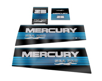 Mercury 15 HP Four Stroke 2006 Outboard Engine Decals Sticker - Etsy