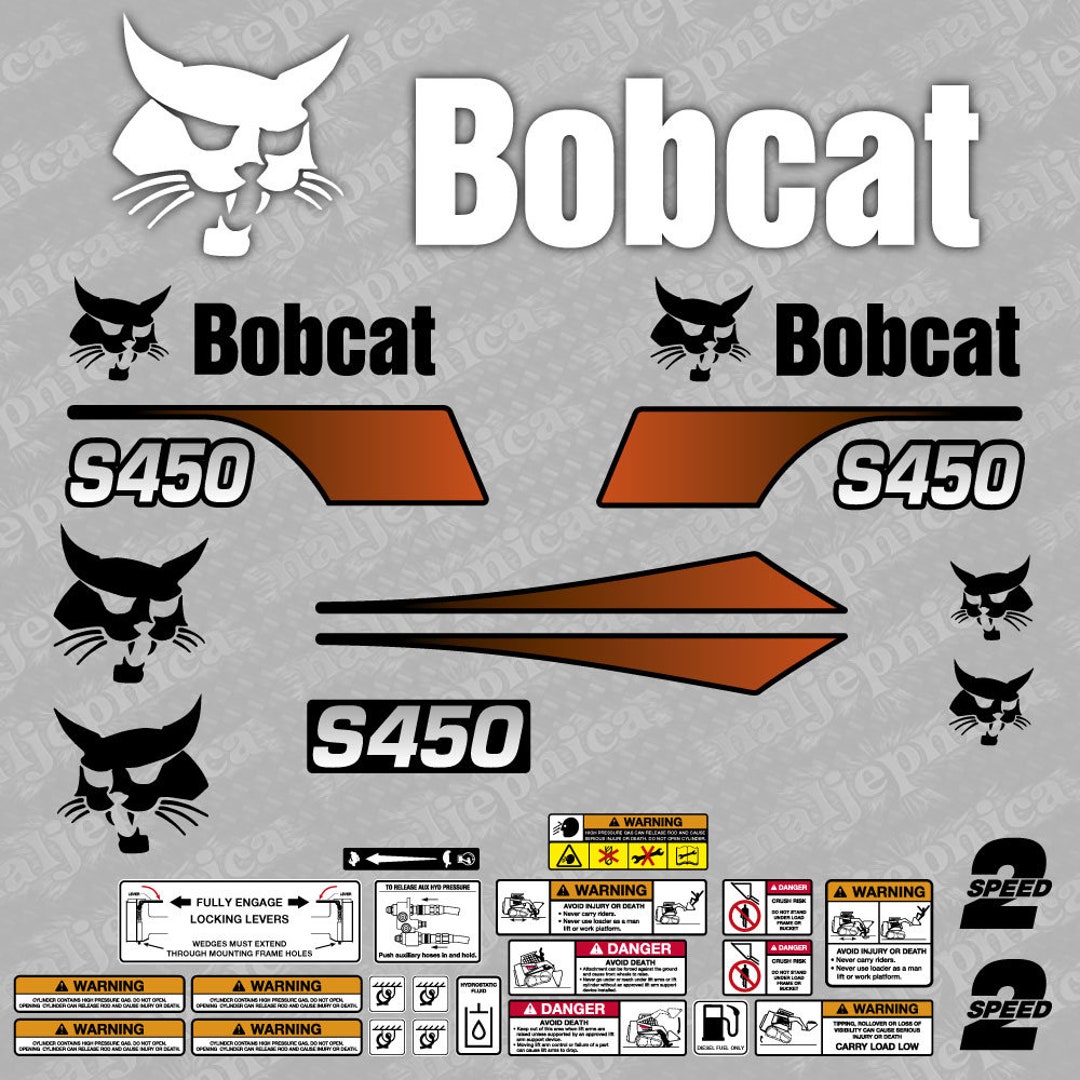 Bobcat S450 Loader Aftermarket Decal / Aufkleber / Adesivo / Sticker ...