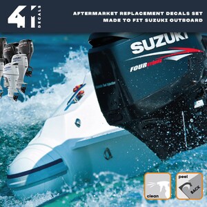 Suzuki 300 Four Stroke Blue (2013) Outboard Decal Sticker Set - Etsy