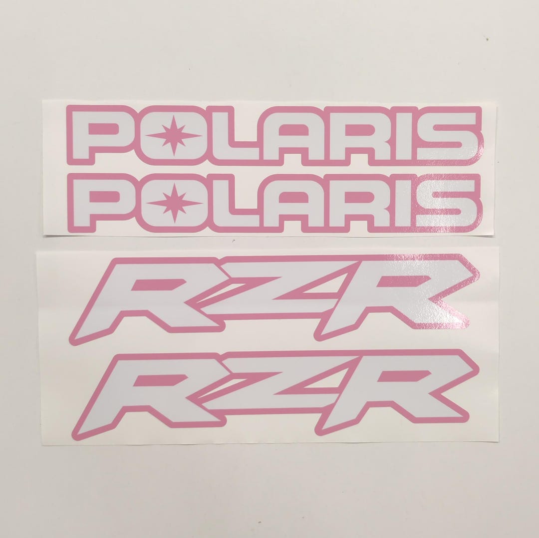 Polaris RZR Pink Aftermarket Replacement Decals / 4pcs / Sticker Set - Etsy
