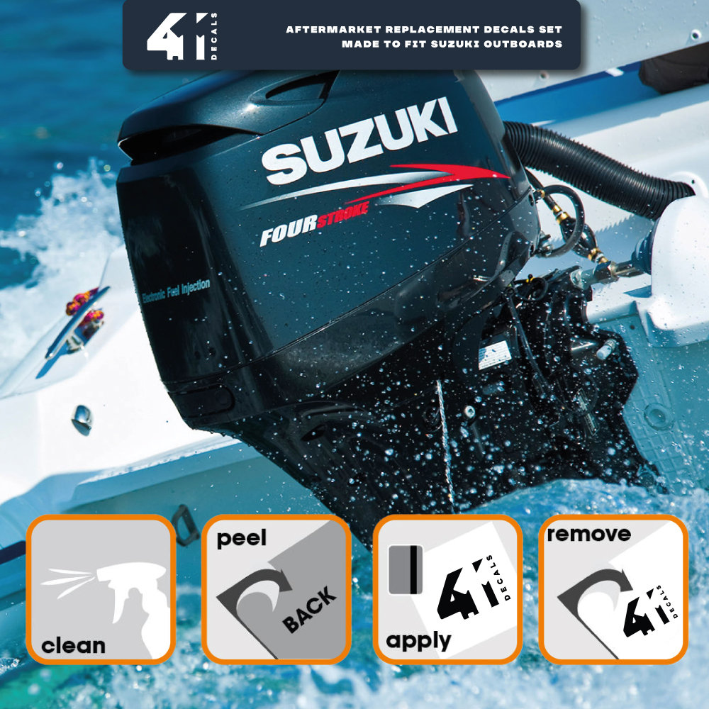 Suzuki 300 Four Stroke Blue 2013 Outboard Decal Sticker Set - Etsy