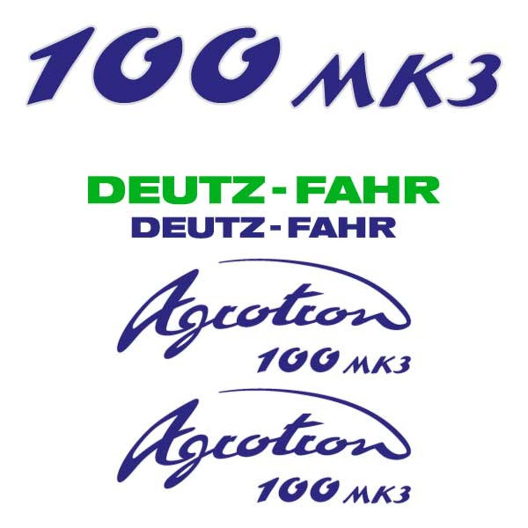 Deutz Fahr Agrotron 100 MK3 Aftermarket Replacement Tractor Decal ...