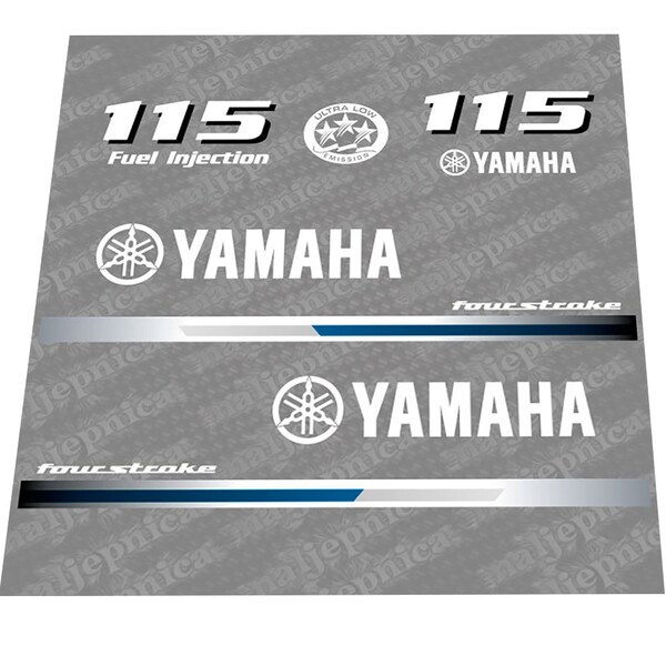 Yamaha 115hp Outboard Decals - Etsy