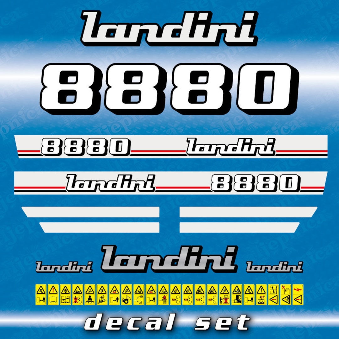 Landini 8880 Aftermarket Replacement Tractor Decal (sticker) Set - Etsy