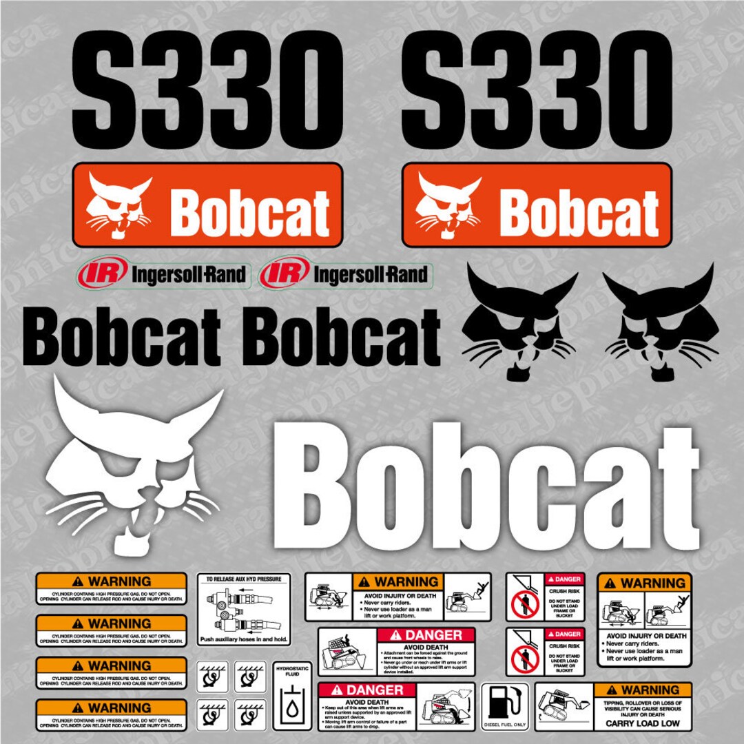 Bobcat S330 Loader Aftermarket Decal / Aufkleber / Adesivo / Sticker ...