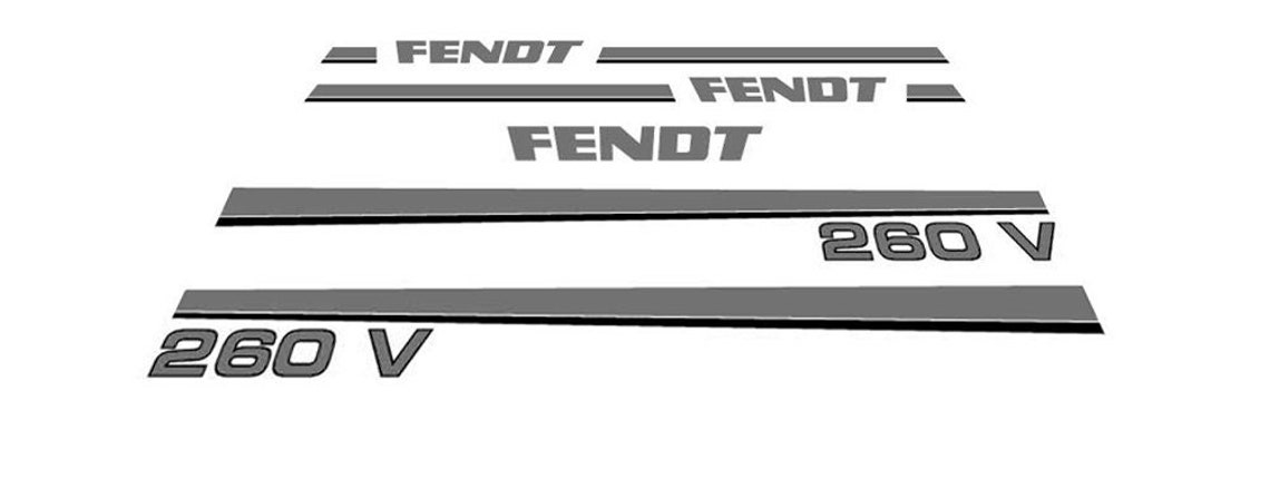 Fendt 260 V Aftermarket Replacement Tractor Decal Sticker Set | Etsy