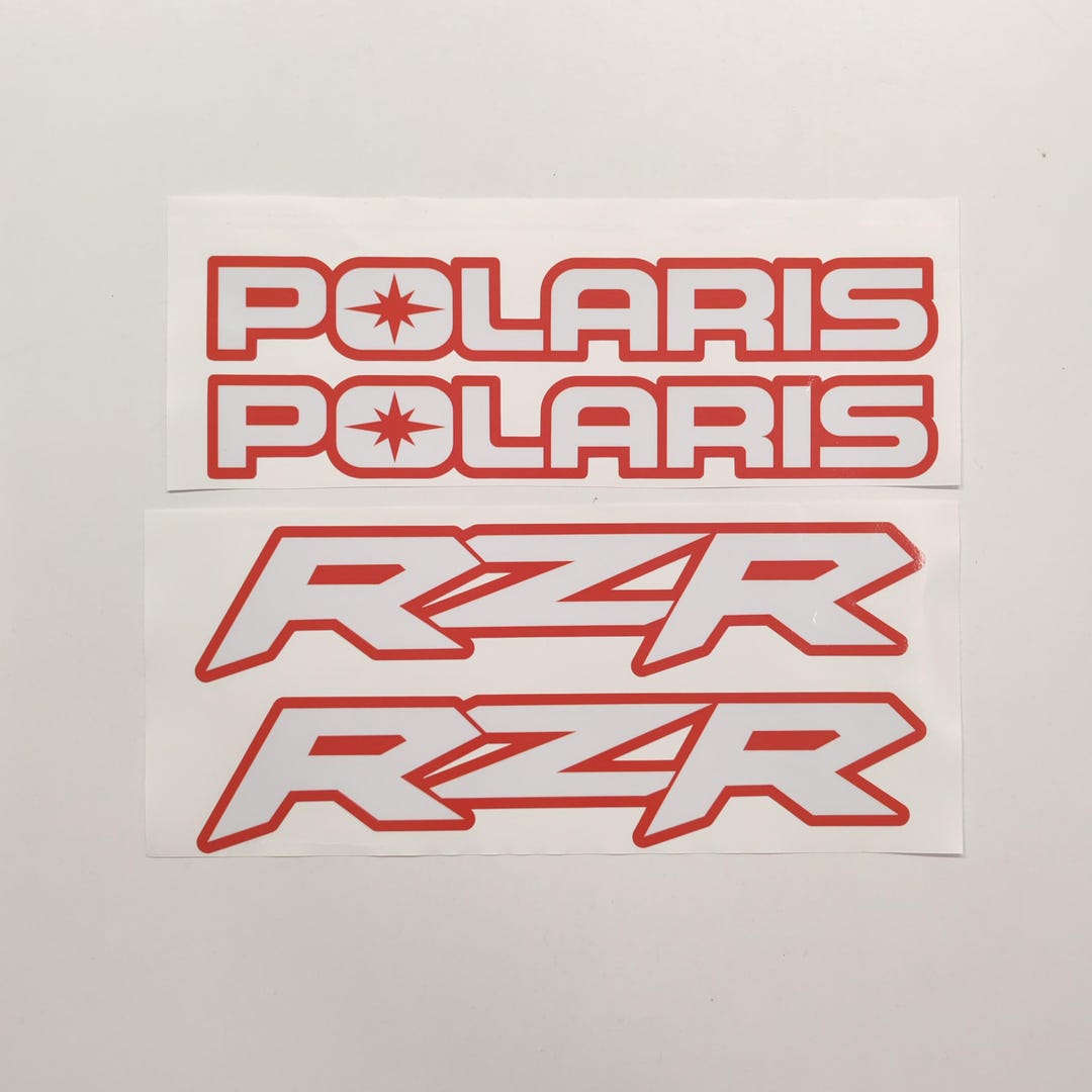 Polaris RZR Red Aftermarket Replacement Decals / 4pcs / Sticker Set - Etsy