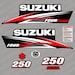 Suzuki 300 Four Stroke Blue 2013 Outboard Decal Sticker Set - Etsy