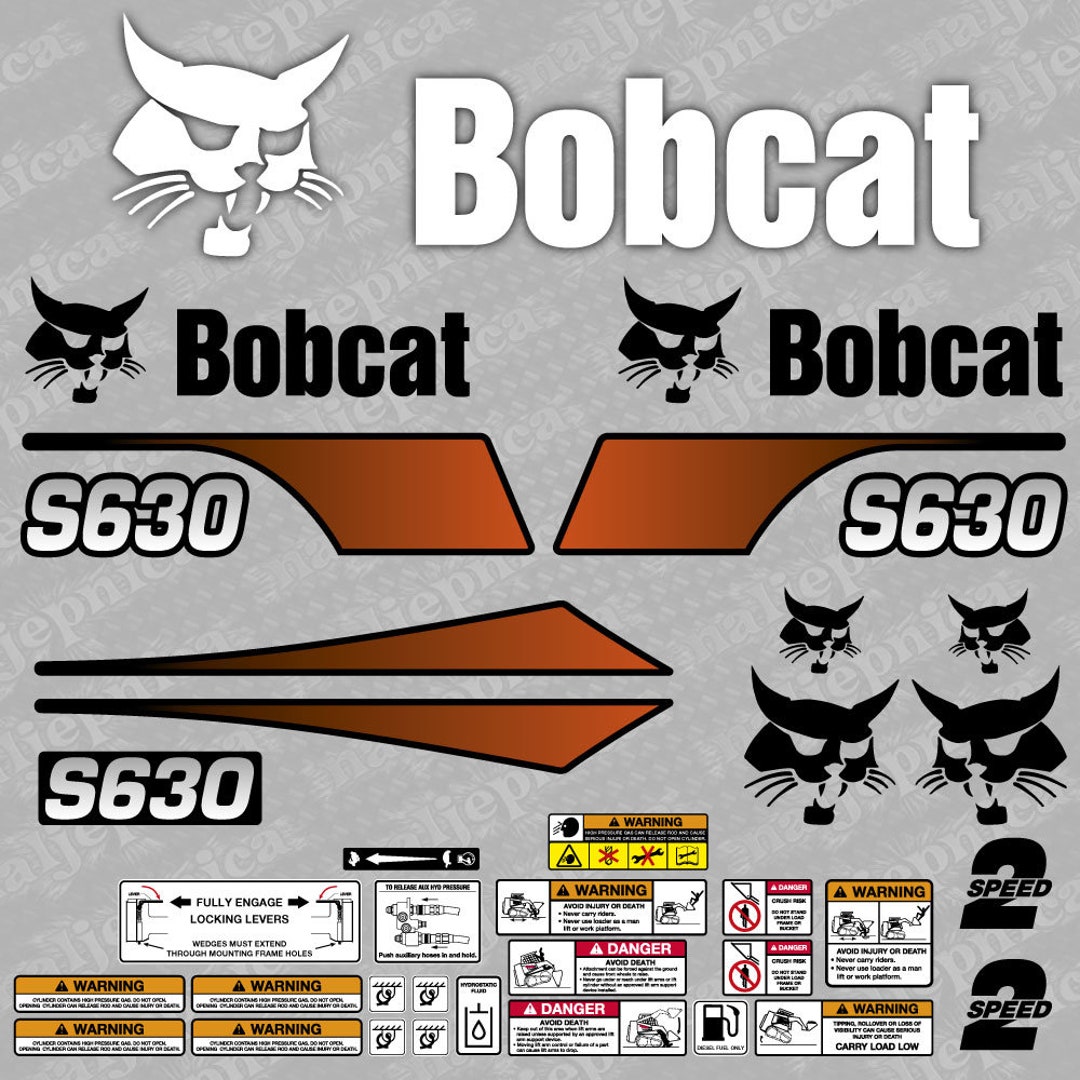 Bobcat S630 Loader Aftermarket Decal / Aufkleber / Adesivo / Sticker ...