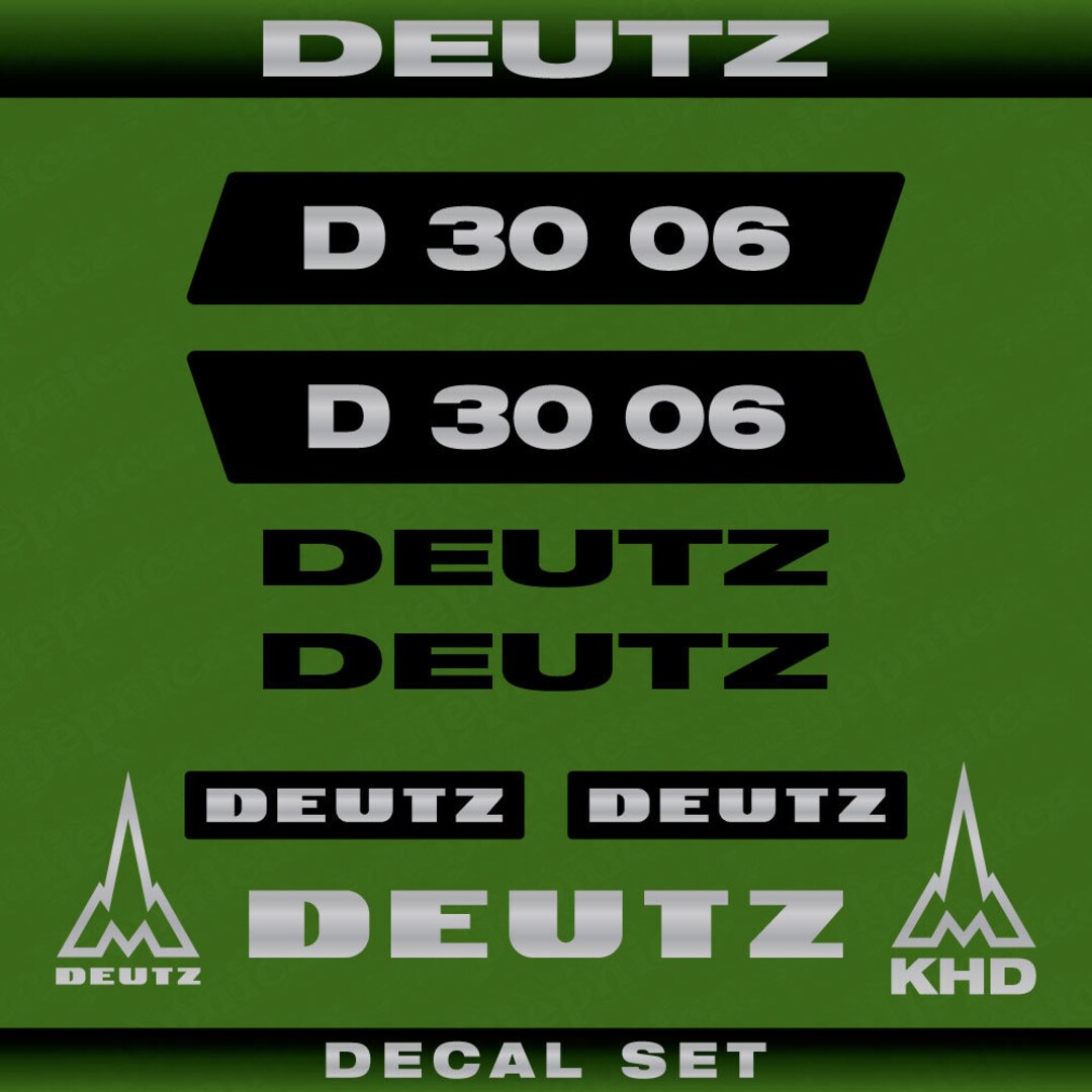 Deutz D 30 06 N Aftermarket Replacement Tractor Decal (sticker) Set - Etsy