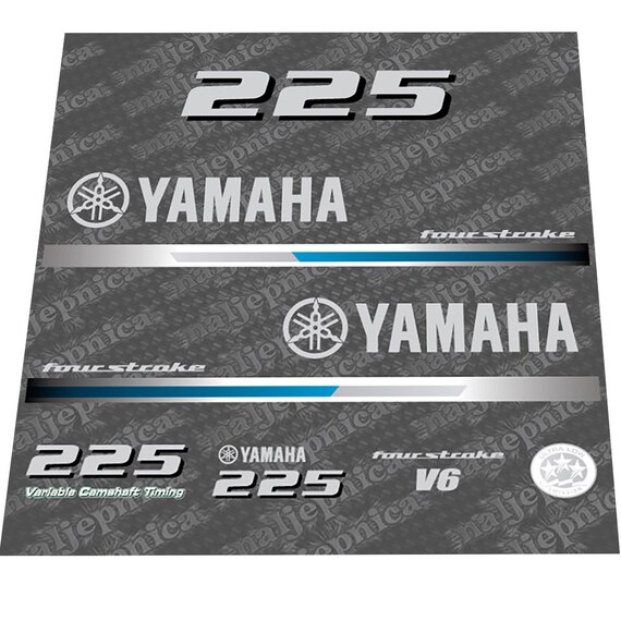 Yamaha 225 Four Stroke 2013 Outboard Decal Sticker Set - Etsy