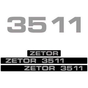 Zetor 3511 Aftermarket Tractor Decal / Aufkleber / Adesivo / Sticker ...