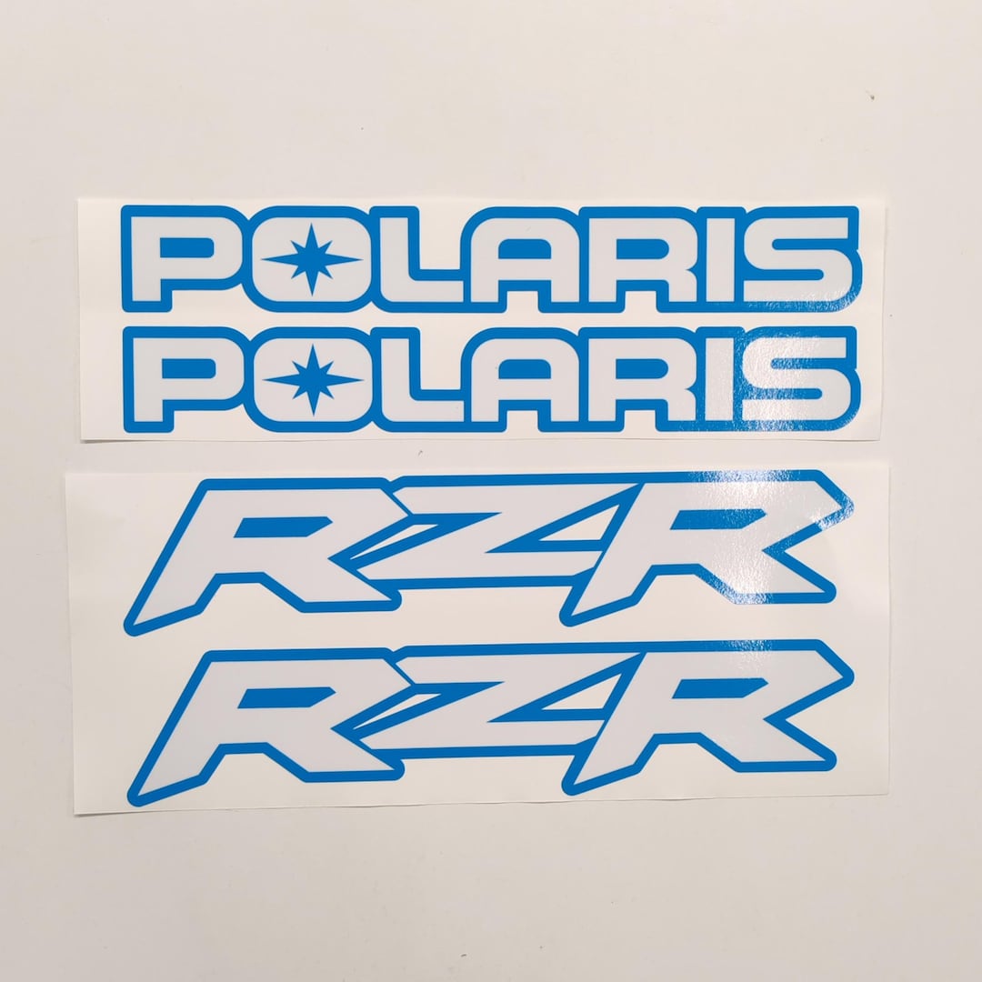 Polaris RZR Blue Aftermarket Replacement Decals / 4pcs / Sticker Set - Etsy