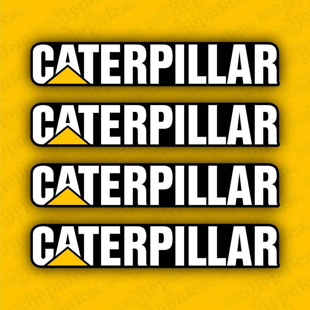 Caterpillar Equipment Machinery 200x39mm 4pcs Aftermarket Decal ...