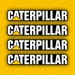 Caterpillar Equipment Machinery 200x39mm 4pcs Aftermarket Decal ...