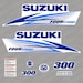Suzuki 300 Four Stroke Blue (2013) Outboard Decal Sticker Set - Etsy