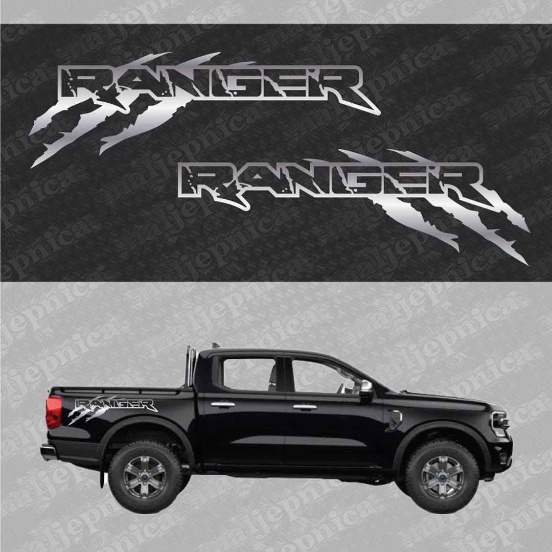 Aftermarket Replacement Decals to Fit Ford Ranger CLAW Silver for Truck ...