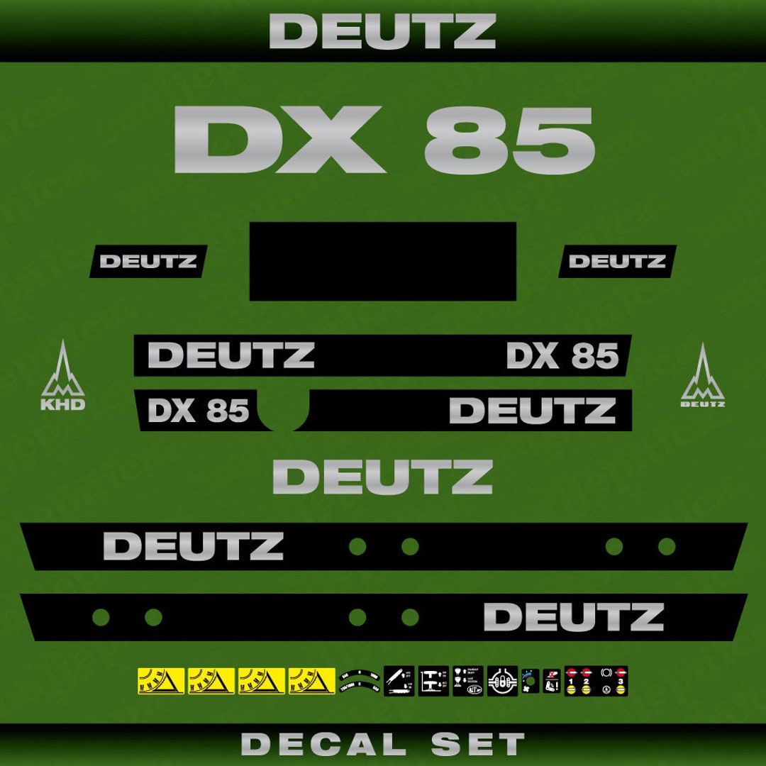 Deutz DX 85 Aftermarket Replacement Tractor Decal (sticker) Set - Etsy