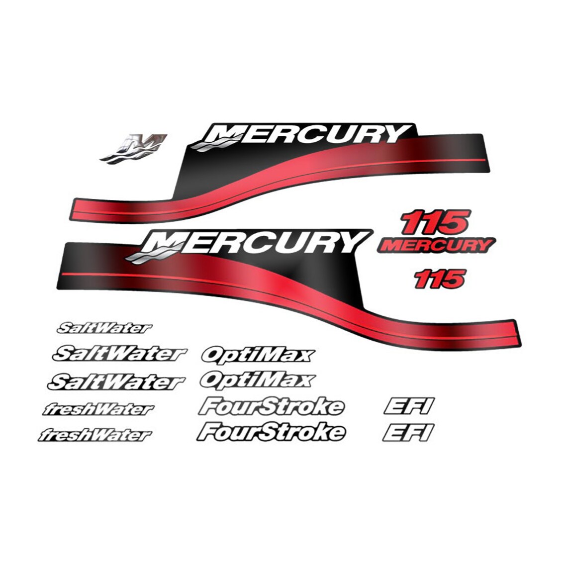 Mercury 115 FS EFI Optimax Saltwater 1999-2004 Outboard Decal - Etsy