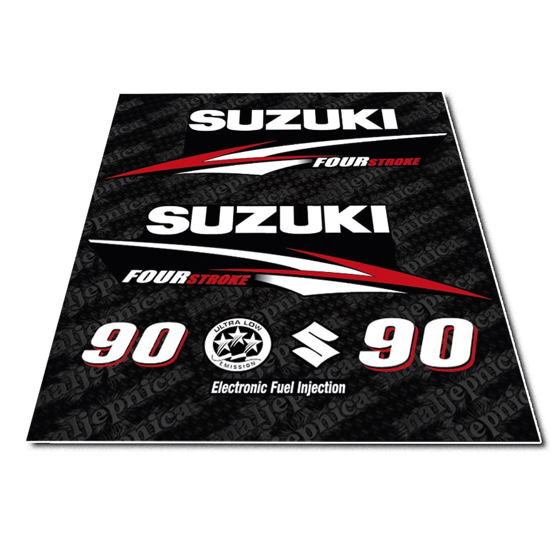 Suzuki 90 Four Stroke Outboard Decal Sticker Set - Etsy