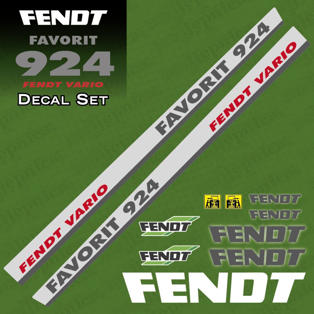Fendt Favorit 924 (1997-2002) Aftermarket Replacement Tractor Decal ...