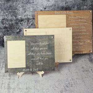 Personalized Picture Frame- Picture Engraved Picture Frame- Personalize ...