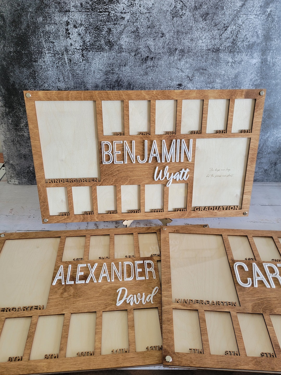 School Years Photo Frame Kindergarten or Pre K to Graduation Picture ...