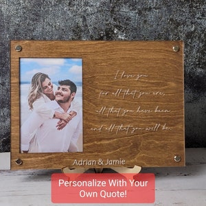 Personalized Picture Frame- Picture Engraved Picture Frame- Personalize ...