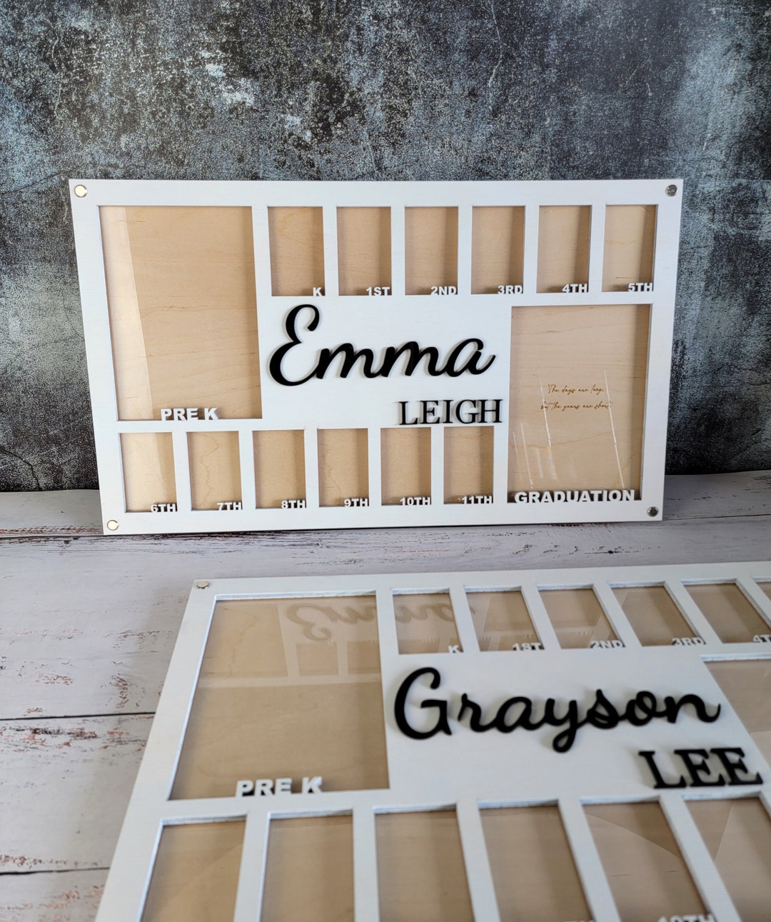 Personalized School Years Photo Frame: Pre-k to Graduation, Baltic ...
