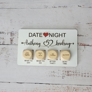 Personalized Date Night Dice Set: Valentine's Gift for Couples - Etsy