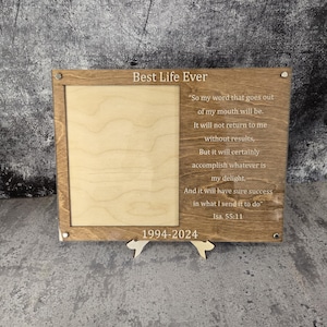 Personalized Picture Frame- Picture Engraved Picture Frame- Personalize ...