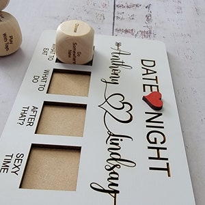 Personalized Date Night Dice Set: Valentine's Gift for Couples - Etsy