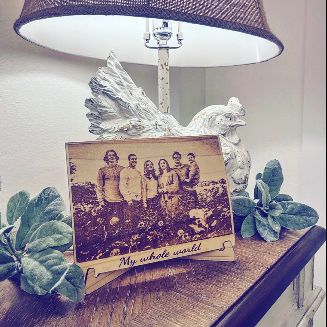 Engraved Wood Photo Portrait, Custom Family Keepsake - Etsy